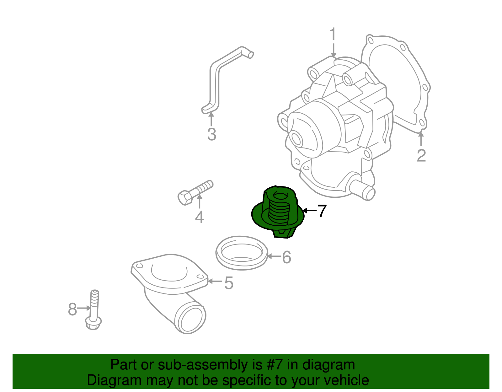 1990-2021 Subaru Thermostat For Engine 21200AA072 | Subaru Parts For You