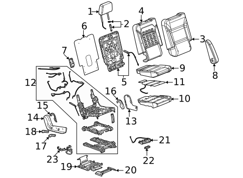 Second Row Seats for 2025 GMC Yukon XL | GMPartsDirect.com