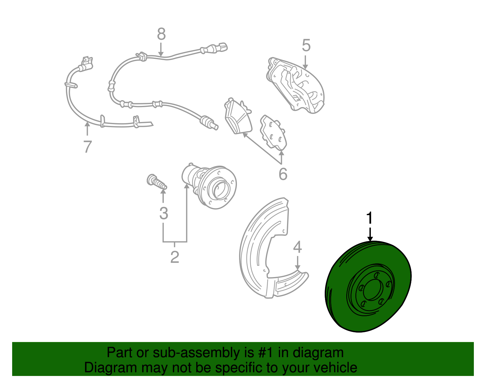 2000-2006 Ford Rotor Assembly 2U2Z-1V125-HC | Ford OEM Parts Outlet