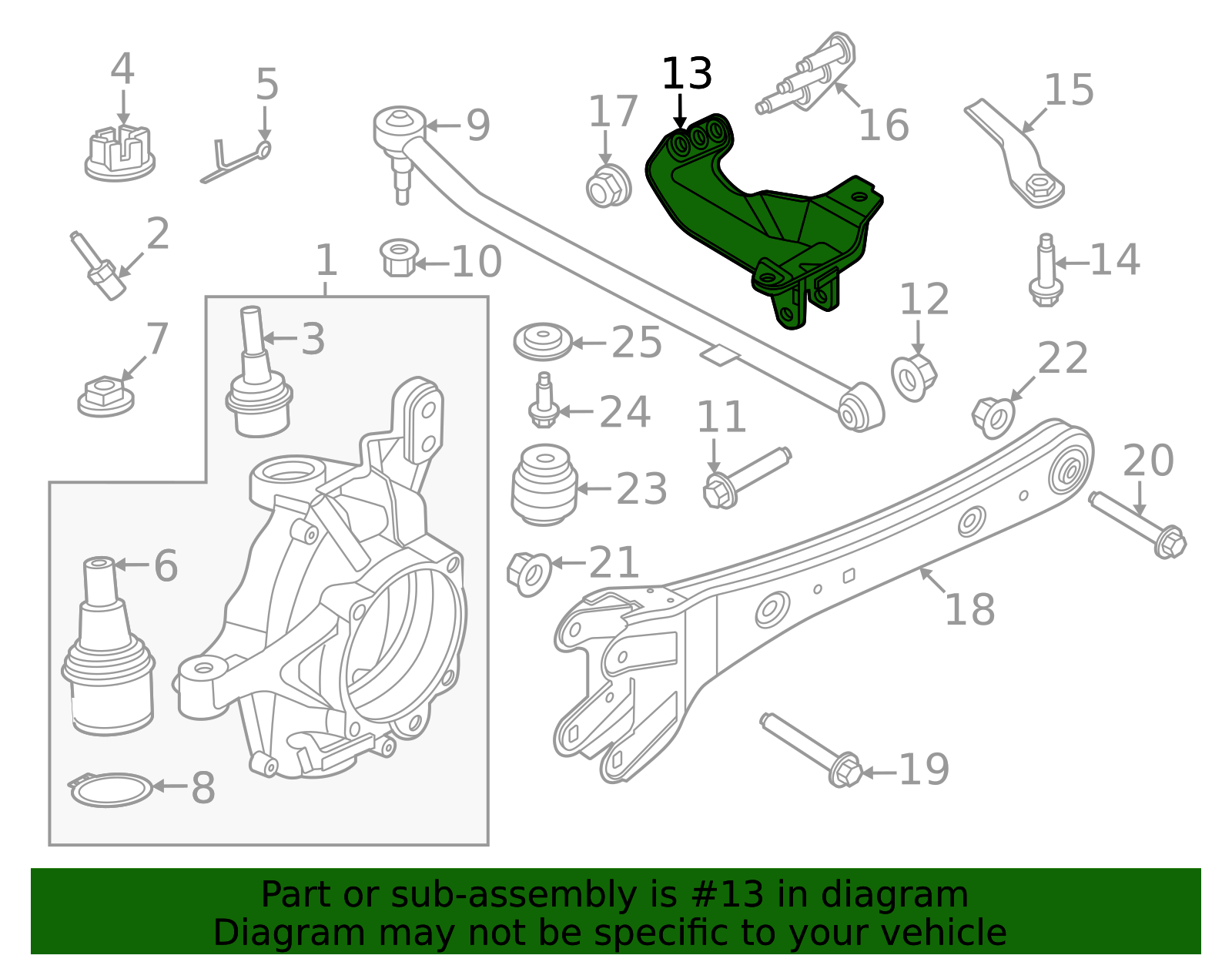 2023-2026 Ford Motorcraft™ Suspension Track Bar Bracket TBB-2 | OEM ...