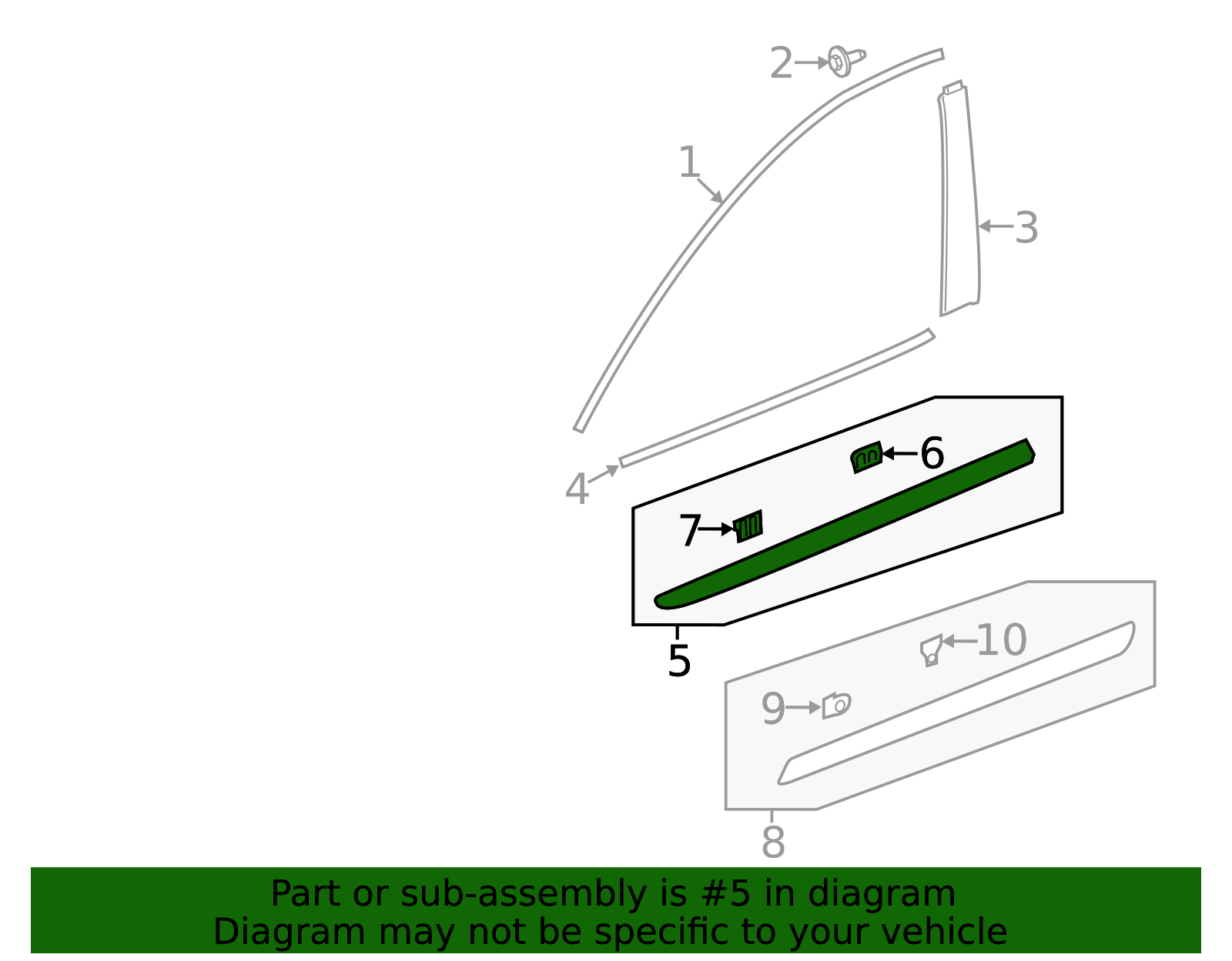 2019-2025 Acura RDX Center Molding 72352-TJB-A01 | Acura OEM Parts Online