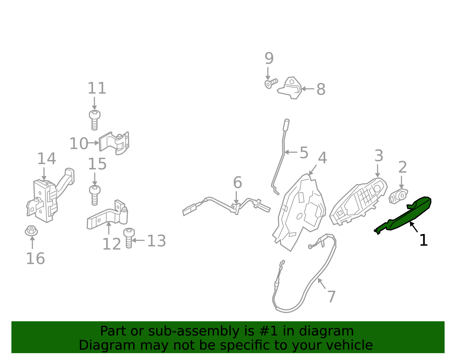 51219491461 - 2018-2025 BMW Handle, Outside (51-21-9-491-461) | BMW of ...