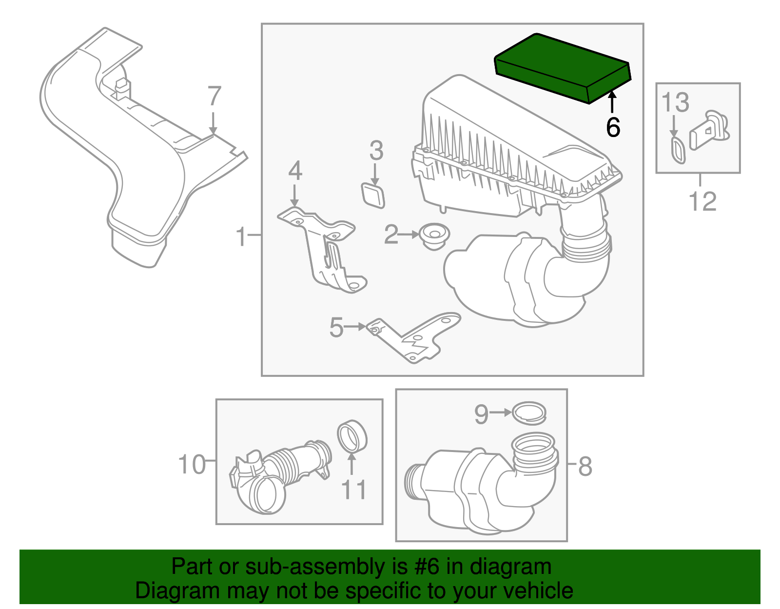 13718626739 - 2016-2018 BMW X5 Filter Element (13-71-8-626-739) | BMW ...