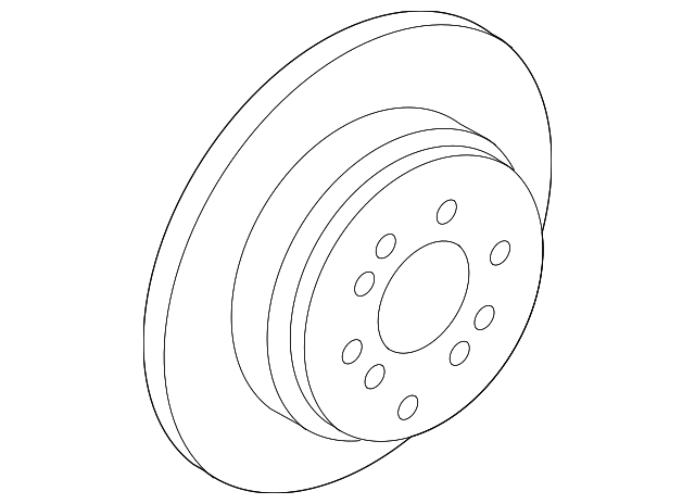 Genuine Toyota Disc Brake Rotor (Rear) part# 42431-0T010 for 2009-2015 ...