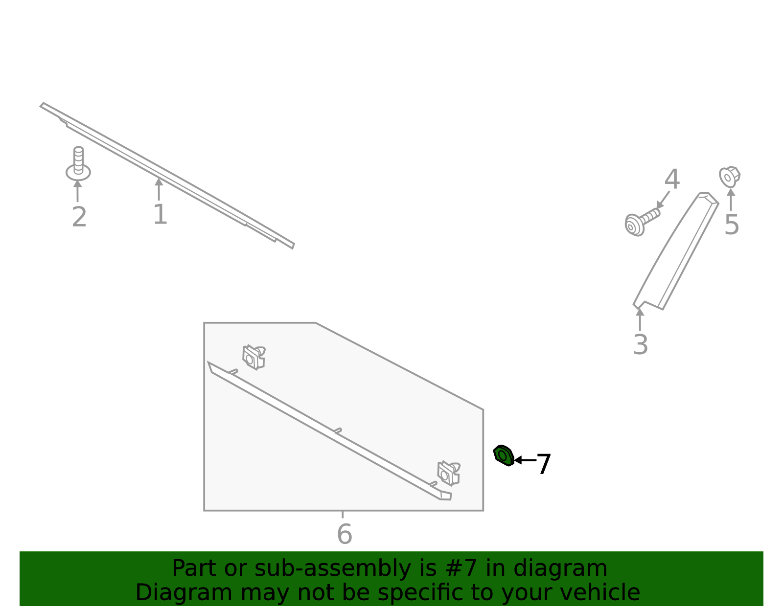 Genuine OEM Ford Part - Wheel Opening Molding Retainer Clip W716503 ...