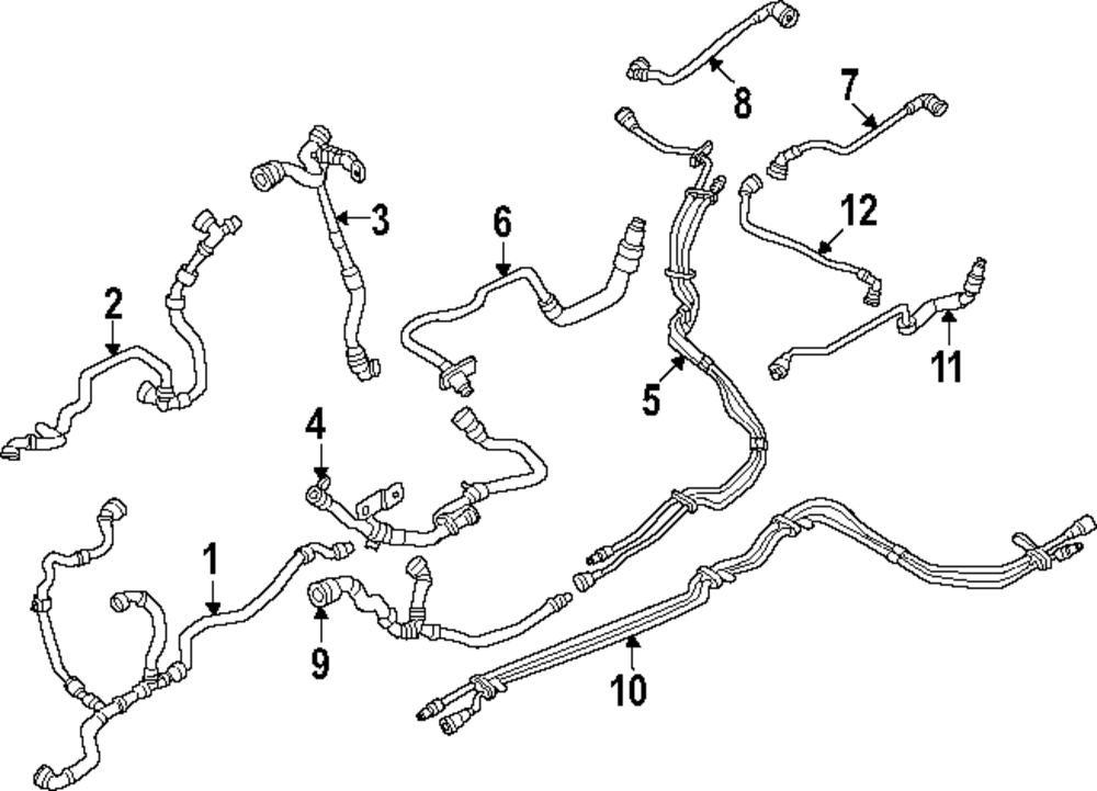 Genuine BMW 17-12-9-886-627 | Drive Motor Battery Pack Coolant Hose ...