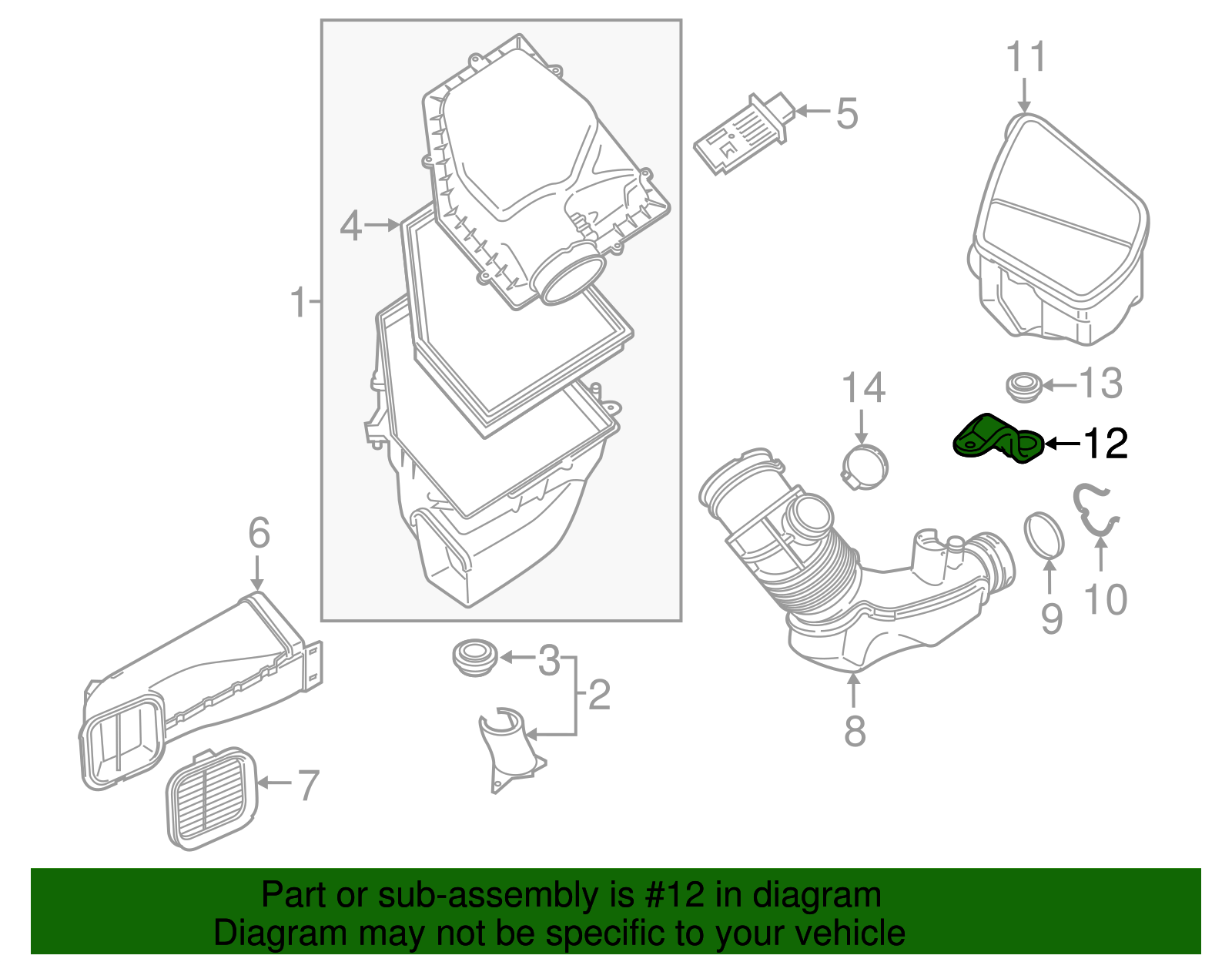 13718580439 - 2018-2024 BMW Resonator Mount (13-71-8-580-439) | BMW of ...