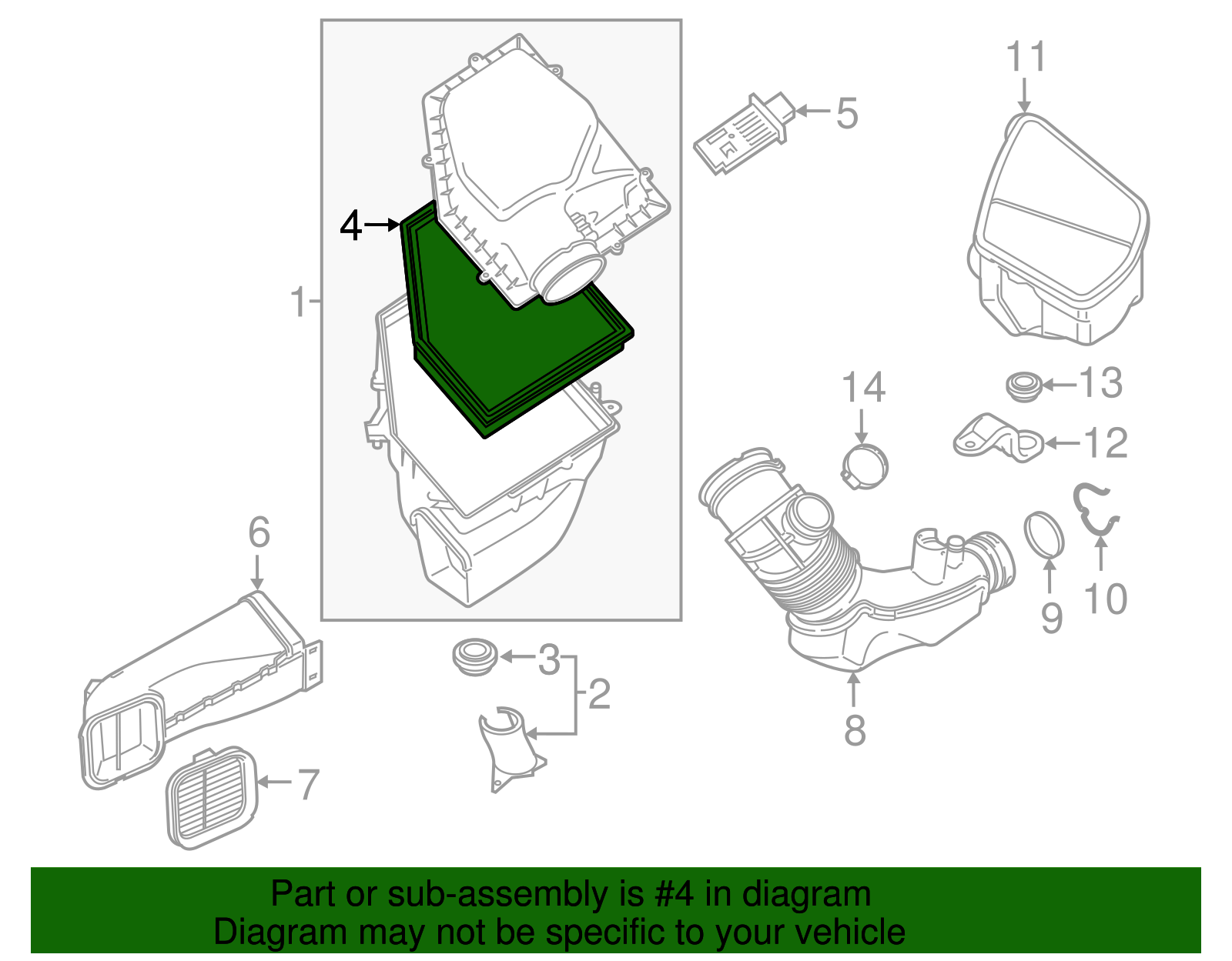 13-71-8-577-171 - Air Filter 2017-2024 BMW | BMWPartsDirect.com