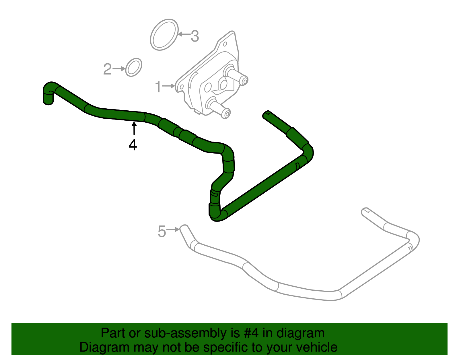 2014-2021 Nissan Rogue Water Hose 21306-4BA1A | Kline Nissan