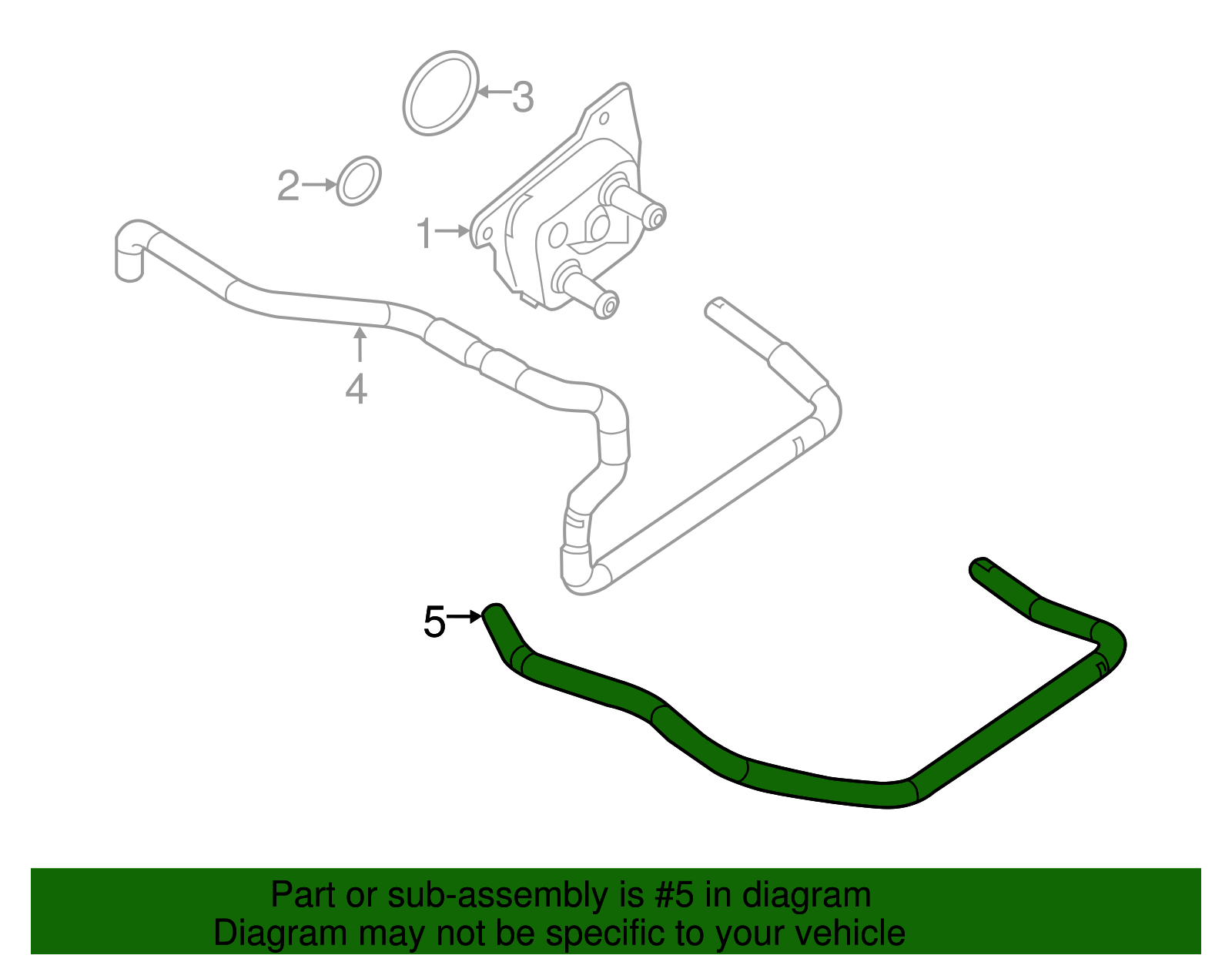 2014-2021 Nissan Rogue Water Hose 21306-4BA0B | Scott Evans Nissan Parts