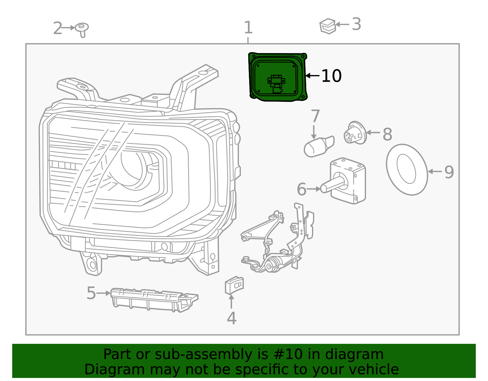 23507118 - High-Quality Head Lamp Control Module for 2016-2018 GM ...