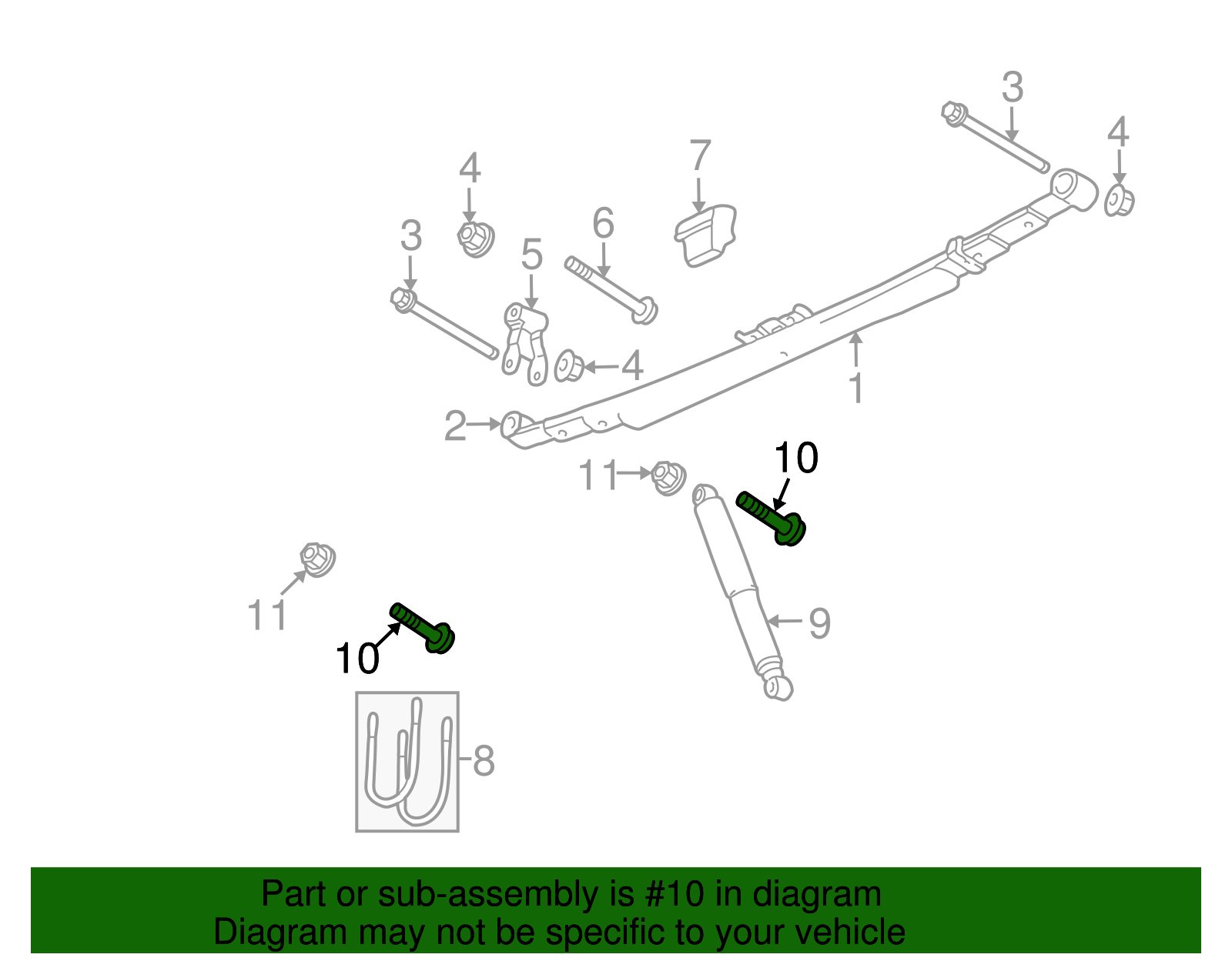 1994-2024 Mopar Shock Bolt 06507654AA | Mopar Parts Canada