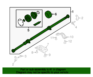 2016-2025 Volvo XC90 Drive Shaft 32339130 | Genuine Volvo Replacement Parts