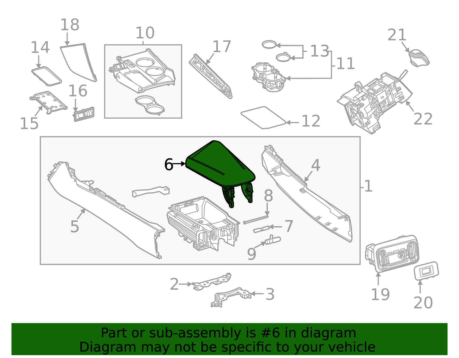 2021-2025 Toyota Mirai Armrest Door 58920-62020-E2 | Toyota Parts Center