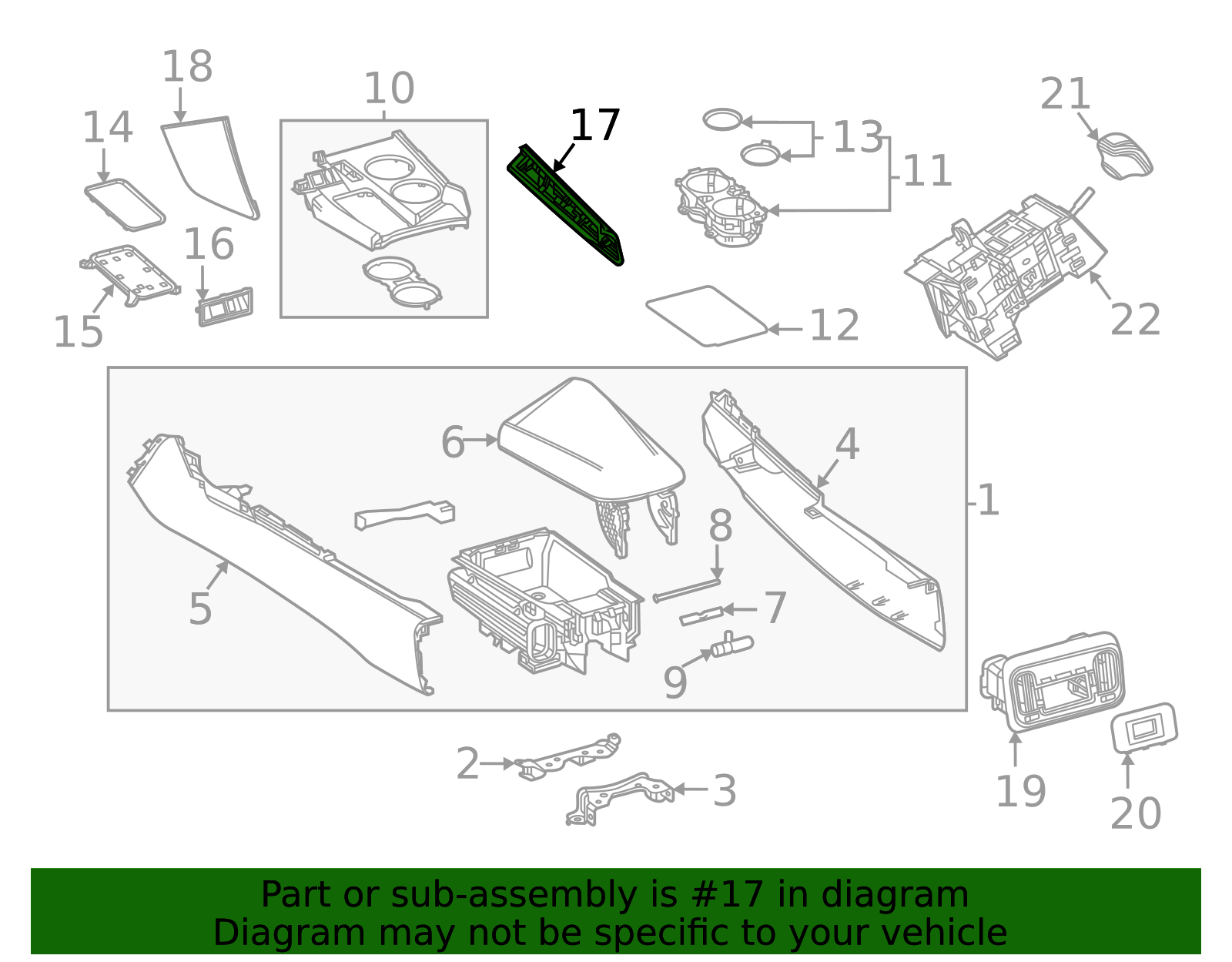 2021-2025 Toyota Mirai Front Panel 58834-62020-C2 | Toyota Parts Center