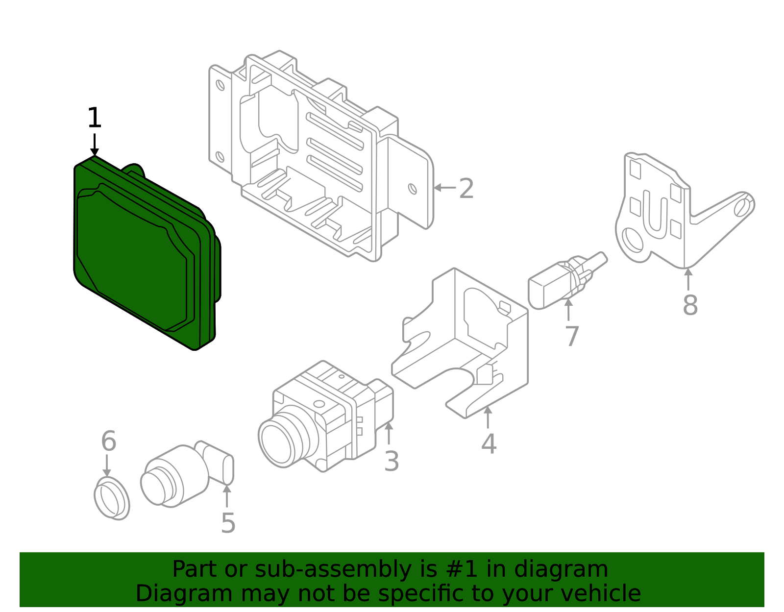 1EA-907-572-E - 2021-2023 Volkswagen ID.4 - Radar Sensor | Quick VW Parts