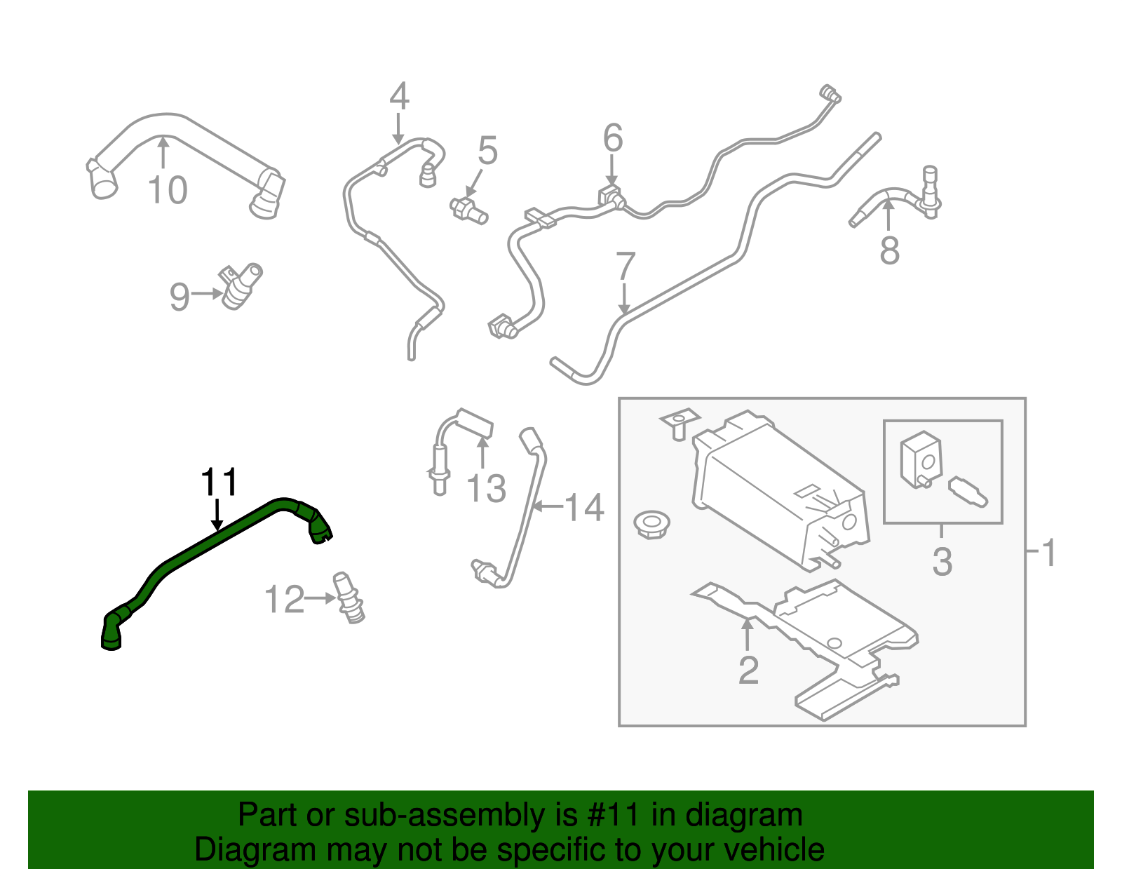 2015-2019 Ford PCV Valve Hose GB5Z-6758-C | OEM Parts Online