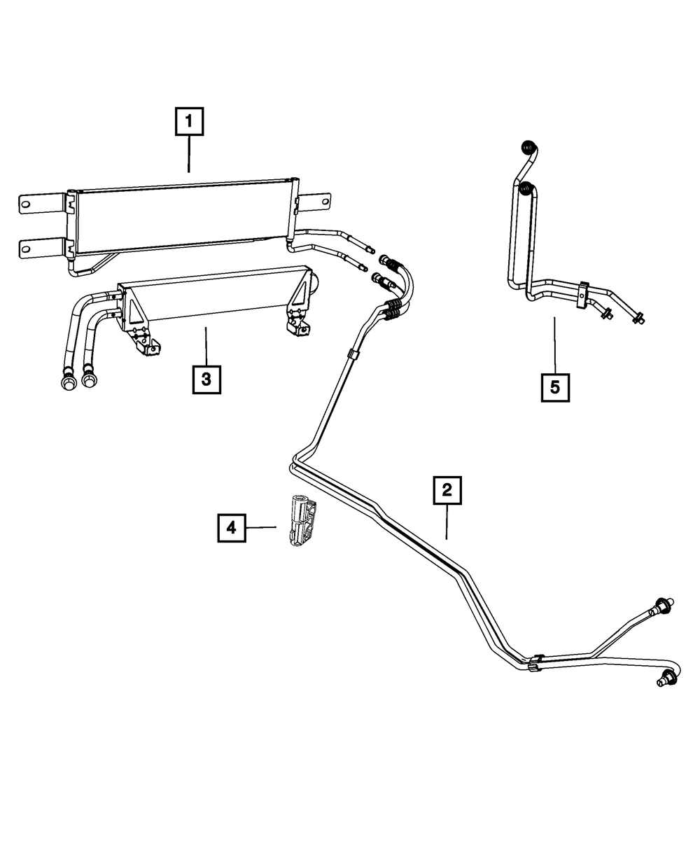 55057191AC - Oil Cooler Pressure And Return Hose And Tube 2010-2013 ...