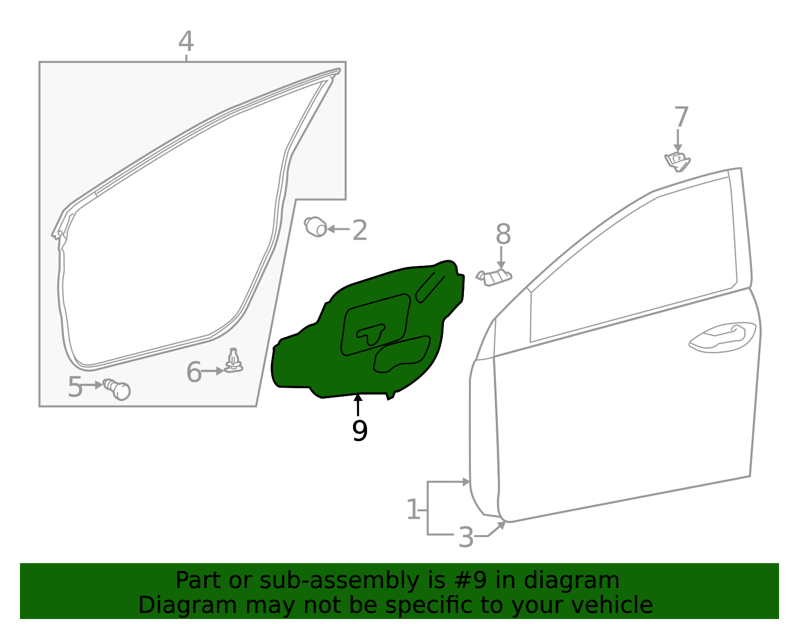 2014-2019 Toyota Corolla Water Deflector 67832-02320 | Toyota Parts Center