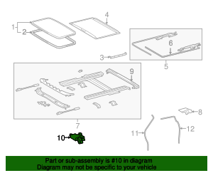 63260-0C021 - Sunroof Motor - 2007-2022 Toyota | OEM Genuine Toyota Parts