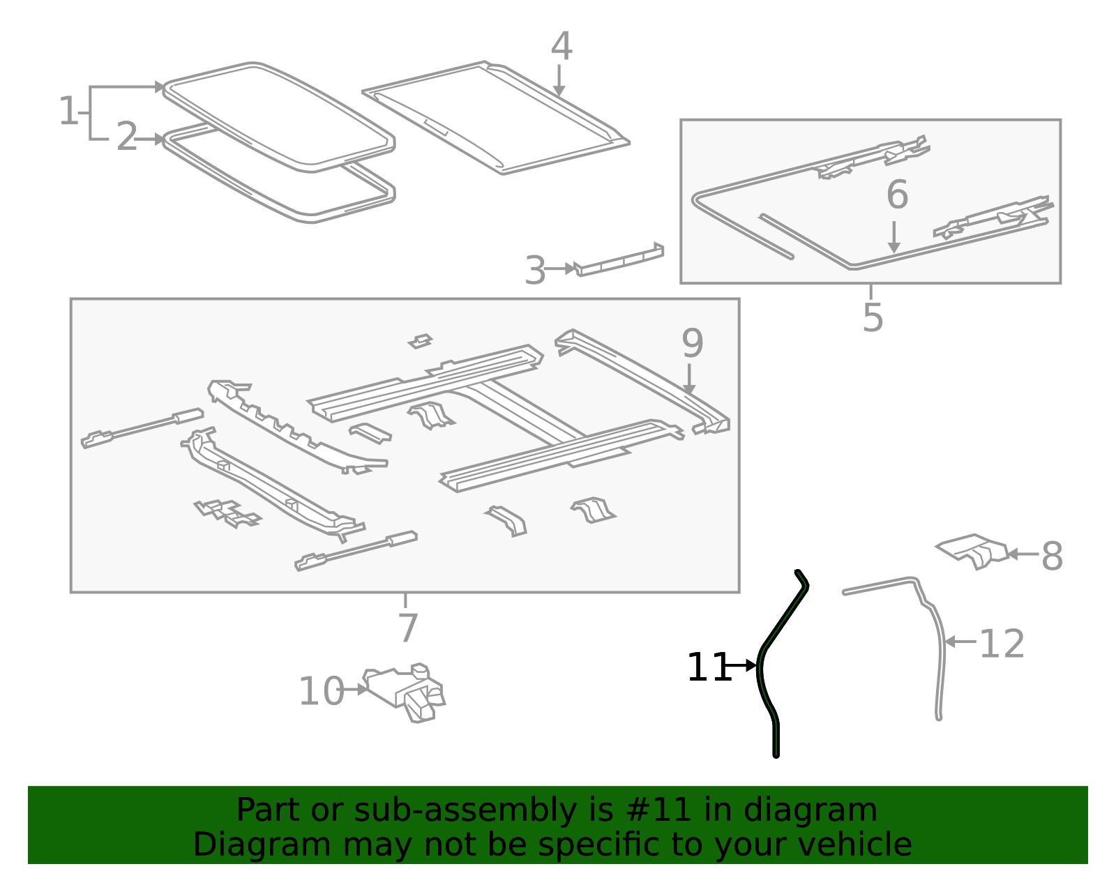 63249-0C081 - High-Quality Sunroof Drain Hose for 2007-2022 Toyota ...