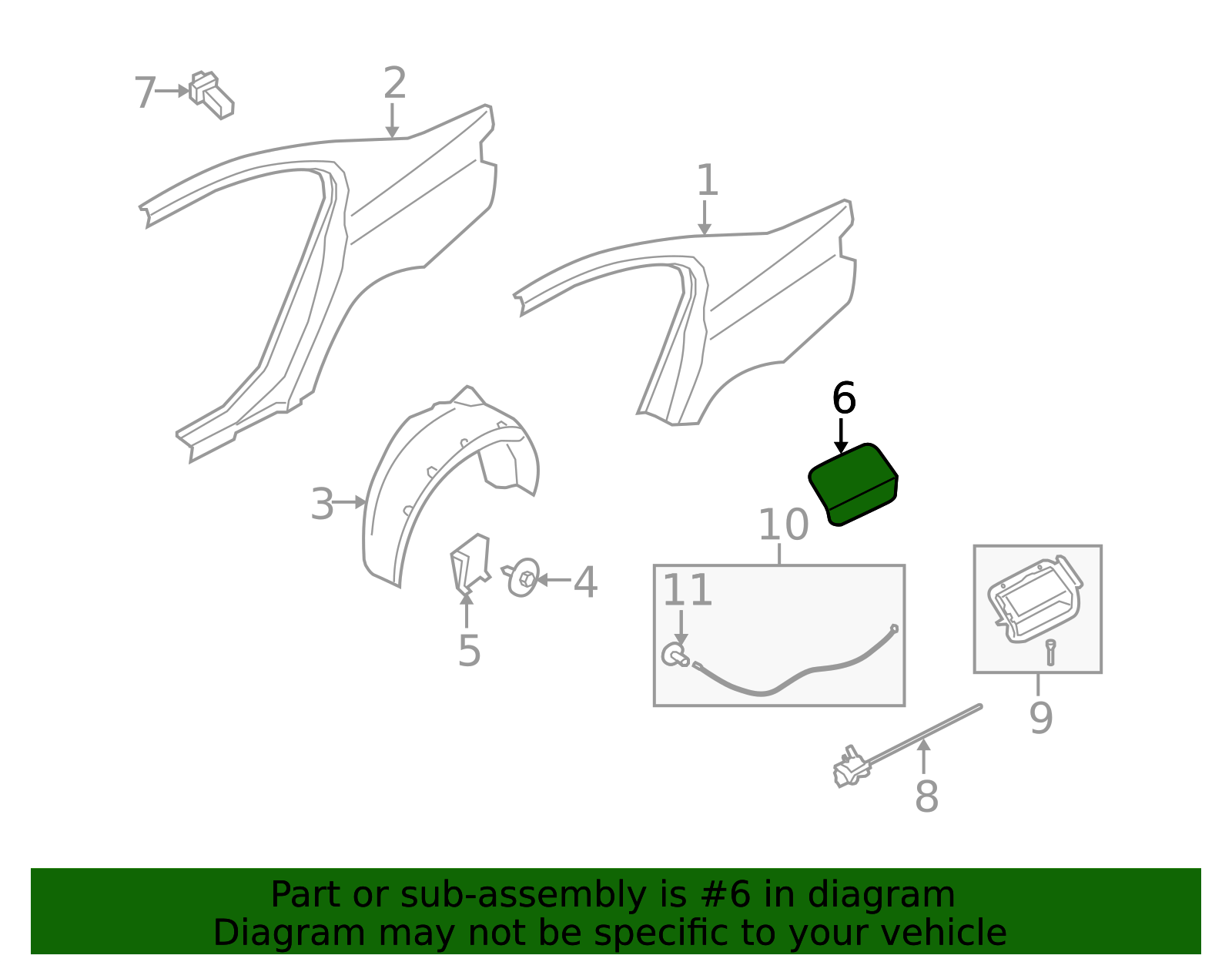51-17-7-198-167 - High-Quality Fuel Door for 2009-2015 BMW | AutoNation ...