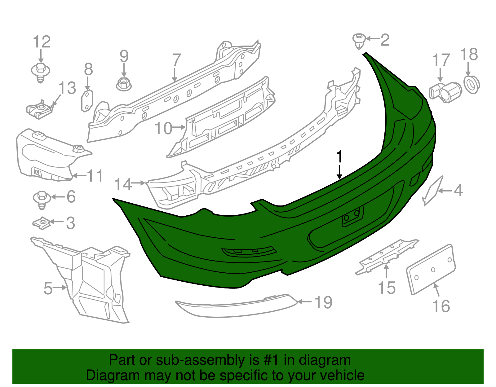 2016-2019 BMW Bumper Cover 51-12-7-395-513 | BMWPartsDirect.com