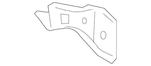 53257-48020 - 2001-2007 Toyota Highlander - Radiator Support Bracket ...