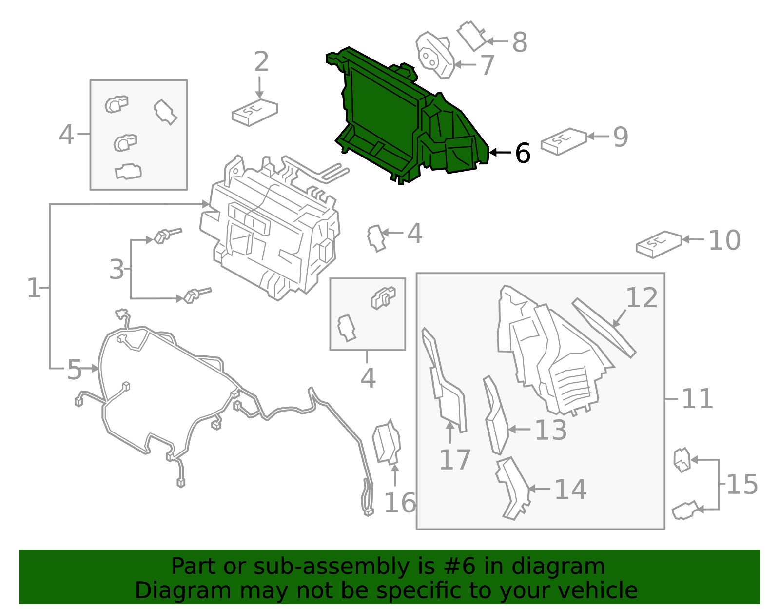 2019-2025 Porsche Cayenne A/C Evaporator Core And Case Assembly PAB-820-023 | OEM Parts Online