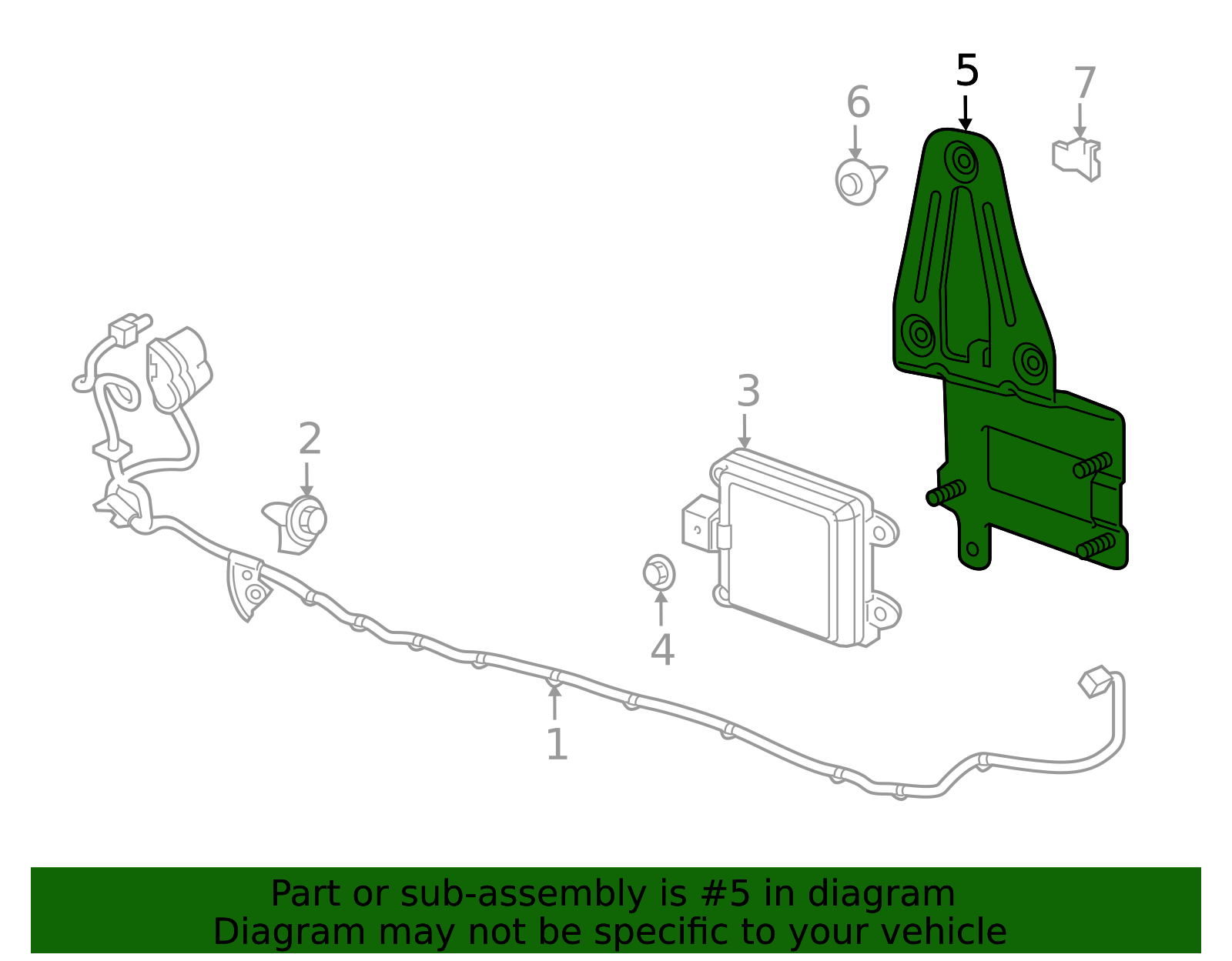23267402 - 2018-2021 Chevrolet Traverse - Forward Range Radar Bracket ...