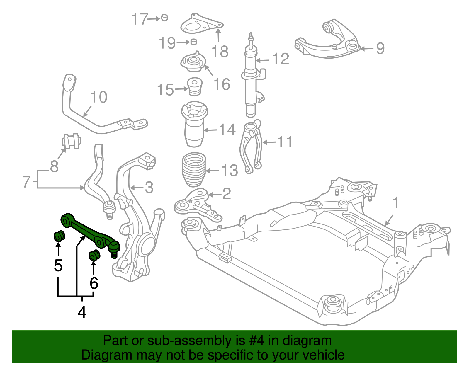GJ6A-34-300E - Ft Lower Control Arm - 2003-2008 Mazda 6 | Mazda Swag