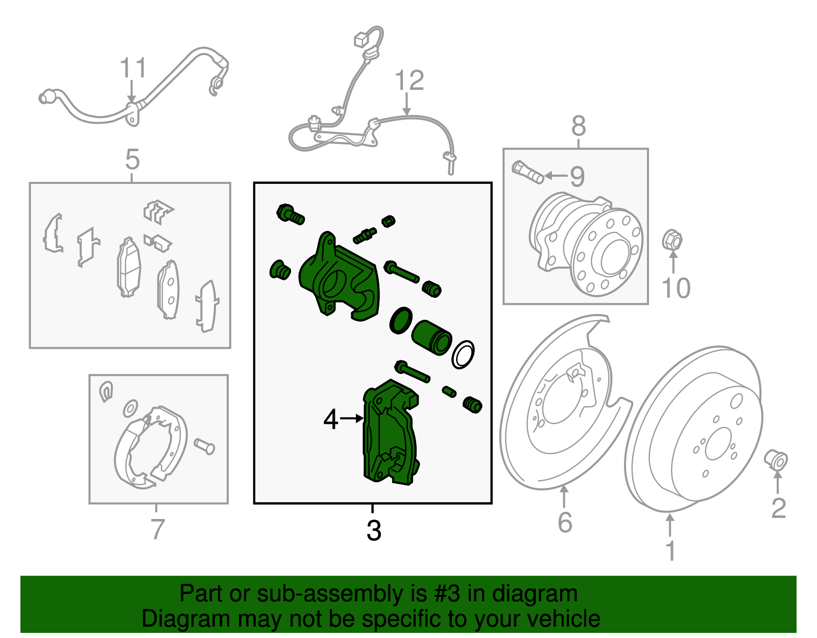 26692CA010 - Disc Brake Caliper - 2013-2020 Subaru BRZ | World OEM ...