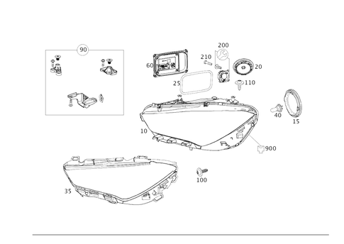 Front Illumination for 2022 Mercedes-Benz CLA250 | MB Direct Parts
