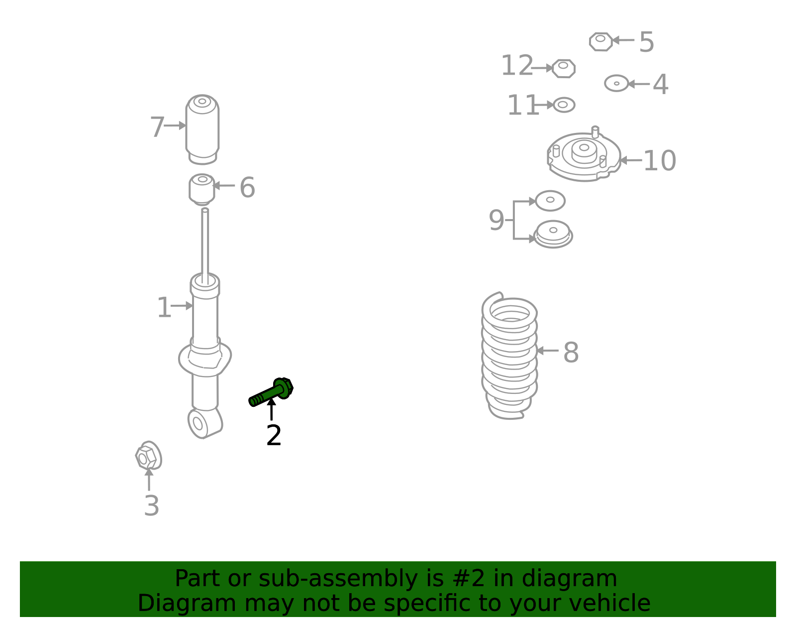 54681-3E000 - Strut Bolt 2009 Kia Borrego | Kia.Parts Store