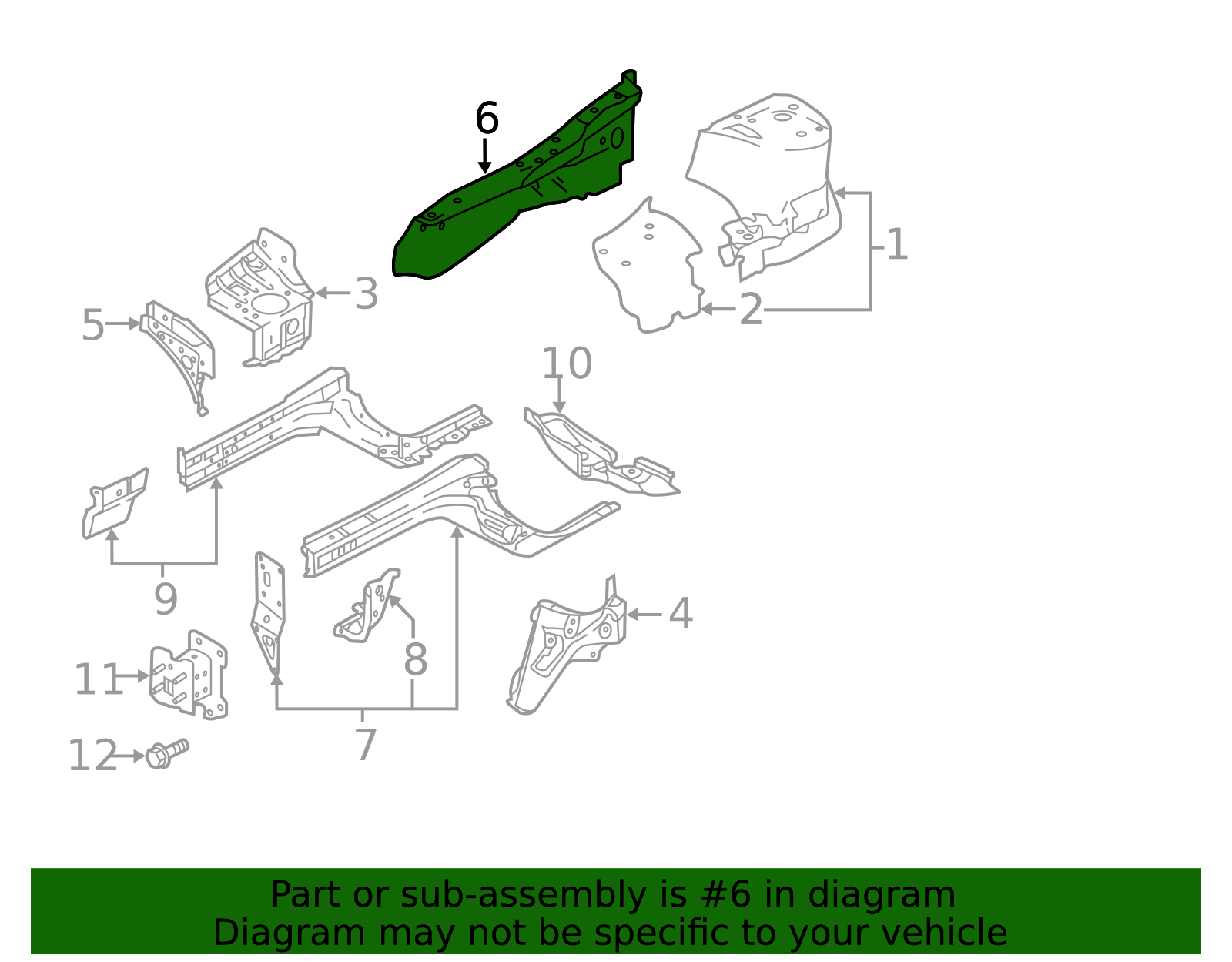 F4180-5RBMA - 2018-2024 Nissan Kicks - Upper Rail | Anicra Nissan Parts
