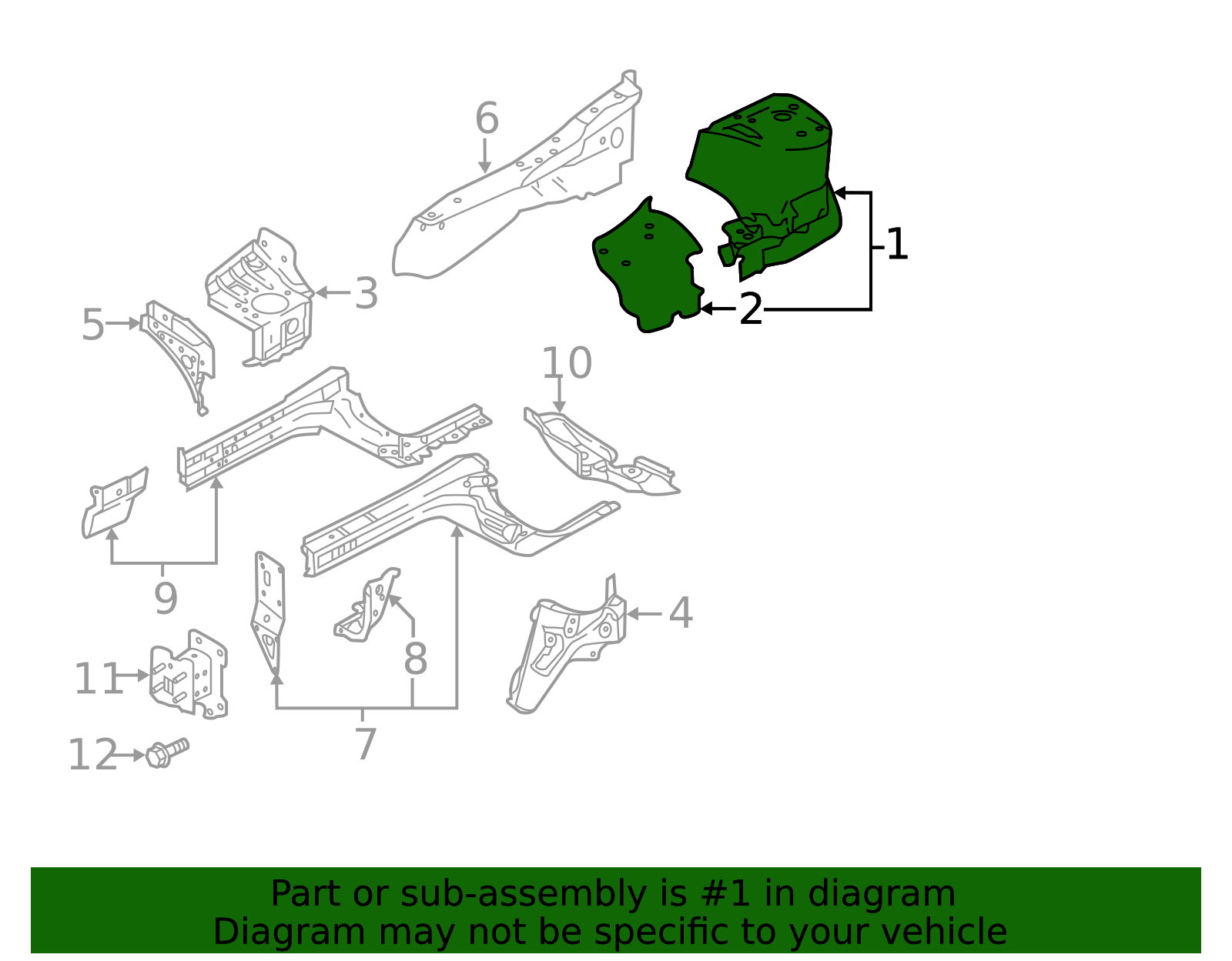 2018-2024 Nissan Kicks Apron Assembly F4120-5RLMA | Team Nissan Inc.