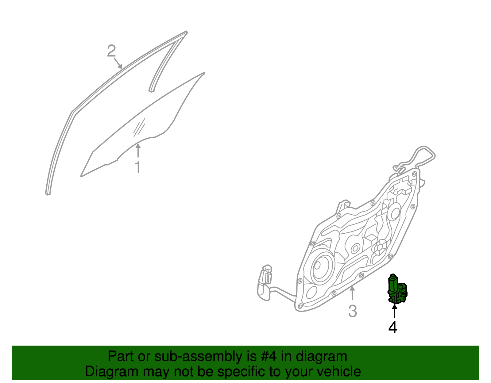 2011-2016 Hyundai Window Motor 82450-3X110 | OEM Parts Online