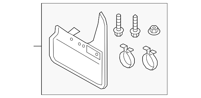 80A-075-101 - Splash Guard Kit 2018-2025 Audi | Audi OEM Parts Guy