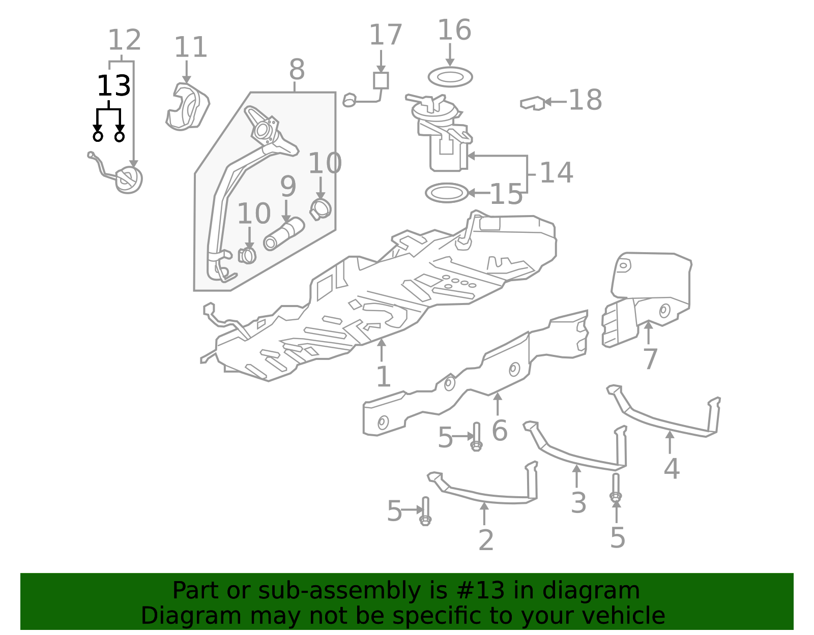 22855246 - Fuel Tank Filler Cap Holder Retainer GMPartsNow