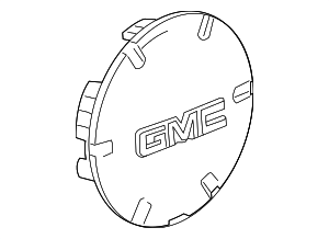 22884890 - High-Quality Button Style Center Cap with GMC Logo for 2013 ...