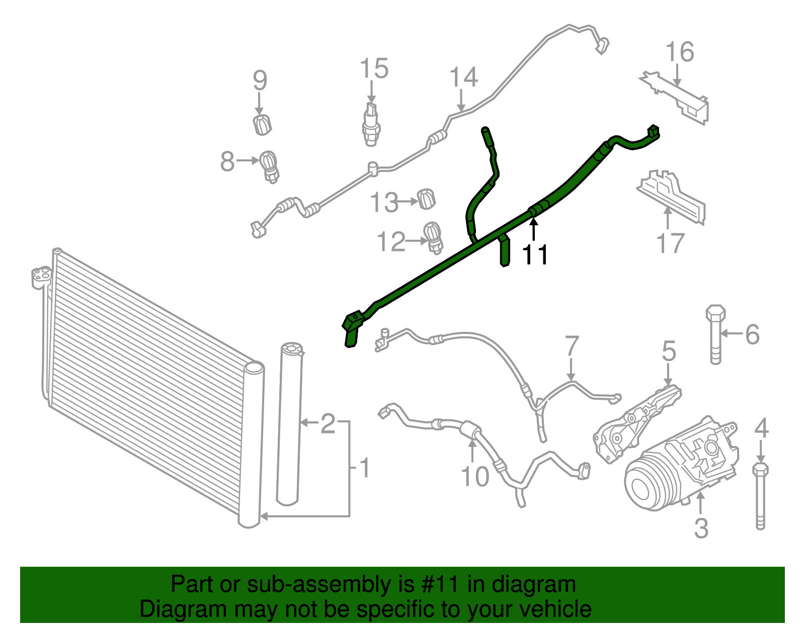 64-53-9-120-005 - Suction Pipe - 2010-2017 BMW | BMWPartsHub