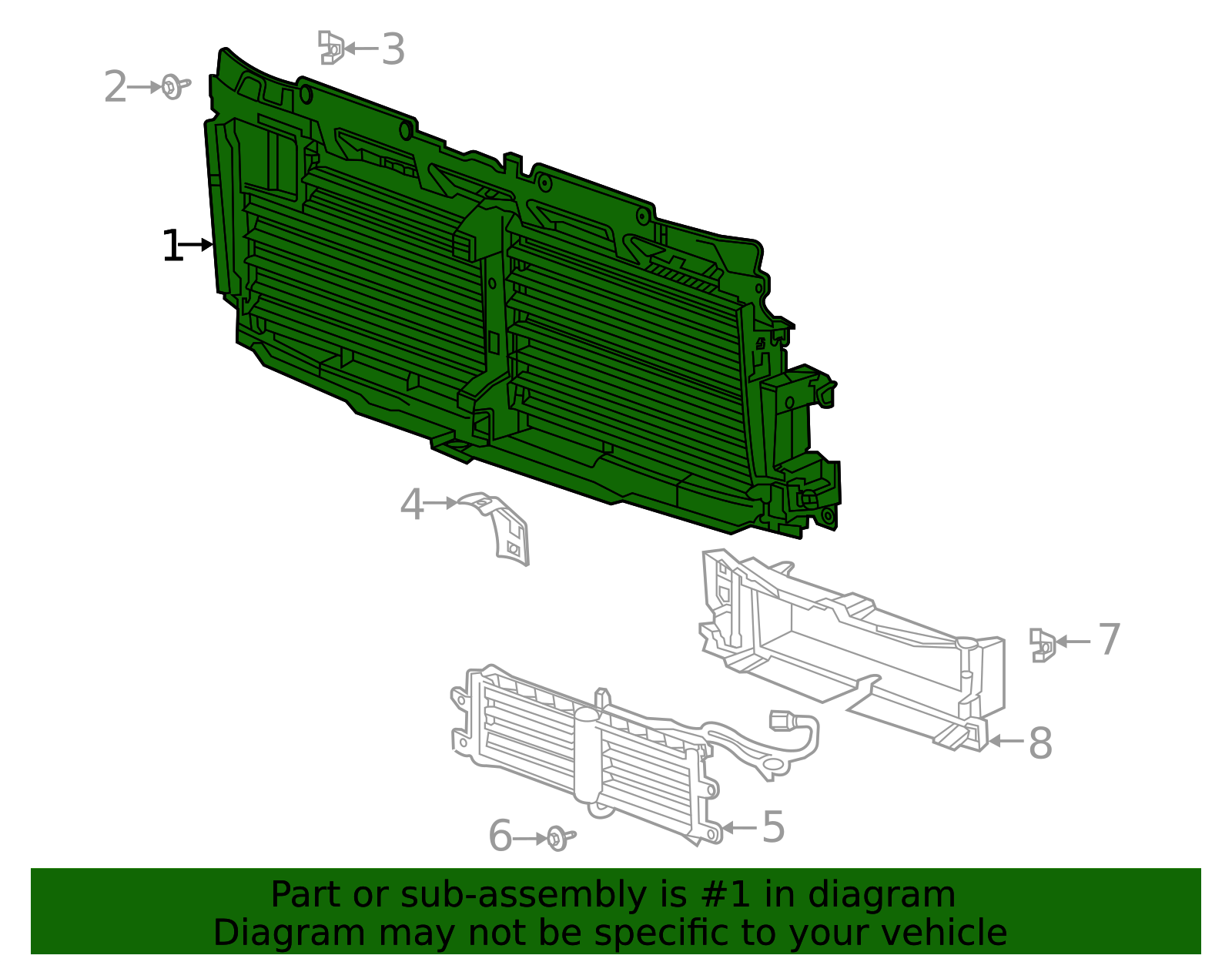GM Parts | (85023720) - Shutter | GM Parts Store
