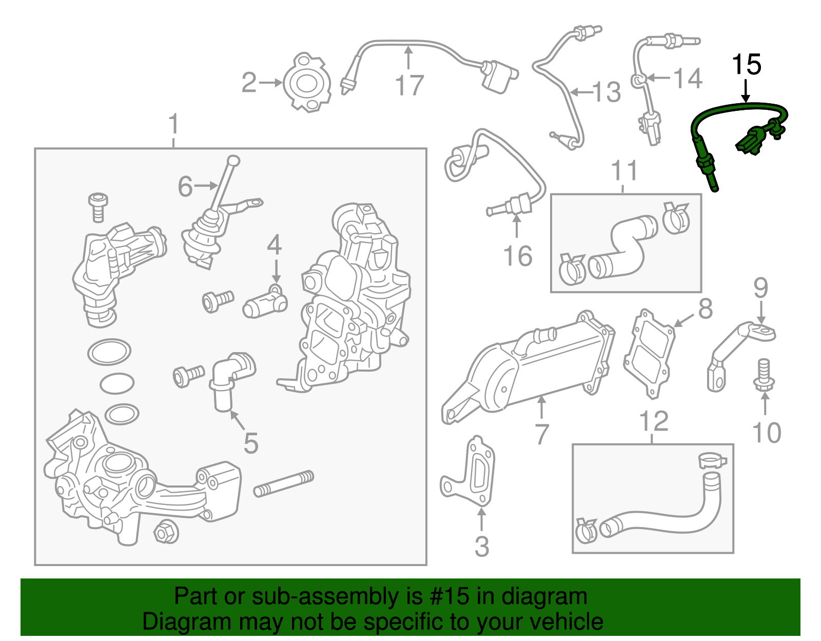 2019-2022 GM Exhaust Temperature Sensor 55499761 | Capital Chevy Parts