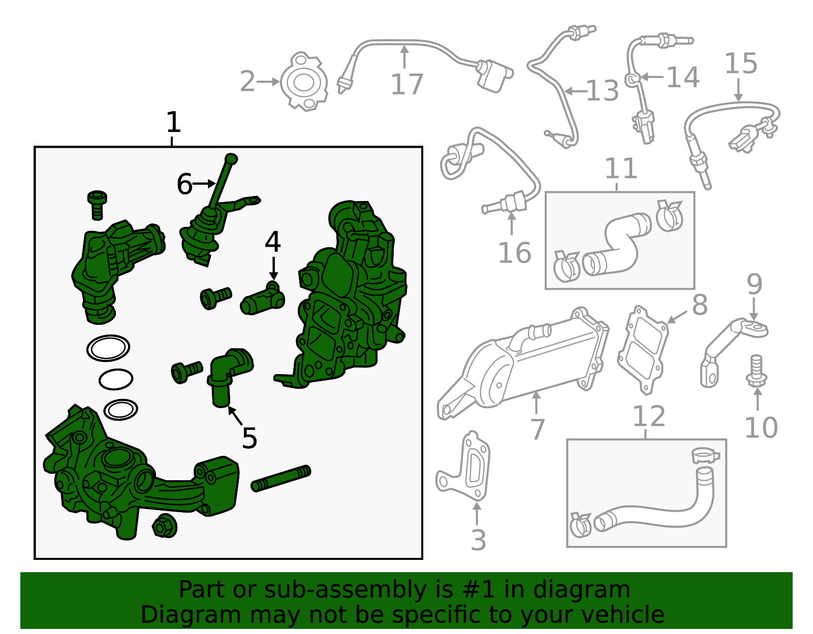 2016-2022 GM Exhaust Gas Recirculation (EGR) Valve Kit with Gasket ...