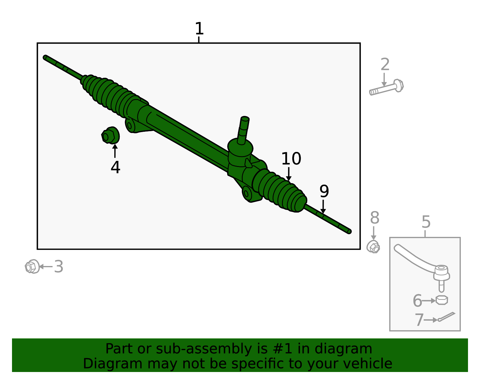 45510-0E030 - Rack And Pinion Assembly Toyota of Laredo Parts