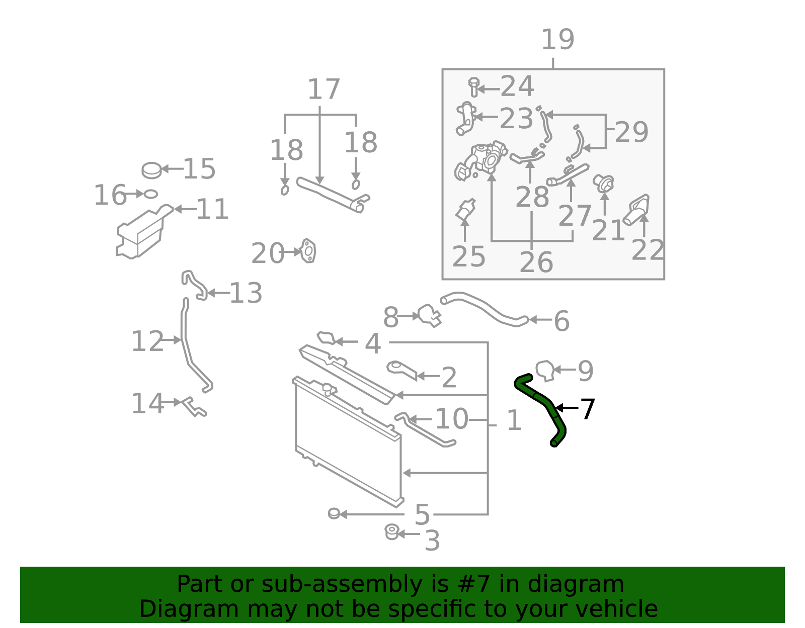 Radiator Hose 25412-2B100 - Dependable OEM Engine Cooling | AutoNation ...