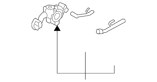 25620-3E200 - Thermostat Housing - 2007-2009 Hyundai Santa Fe | World ...