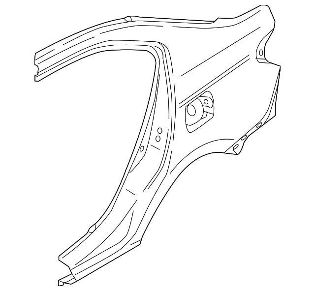 5301J108 - Quarter Panel 2019-2024 Mitsubishi Mirage G4 | Mitsubishi ...