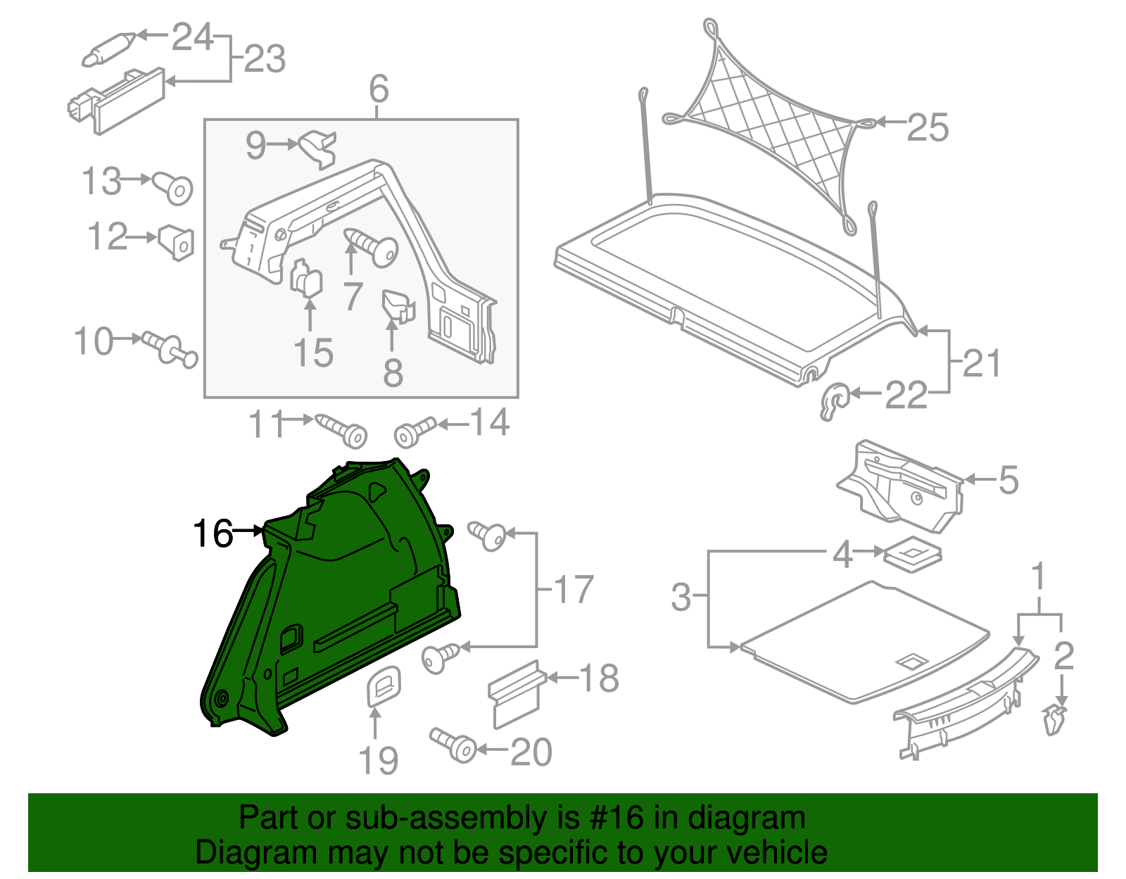 2015-2019 Volkswagen Wheelhouse Trim 5G6-867-428-D-CA9 | VW Direct Auto Parts