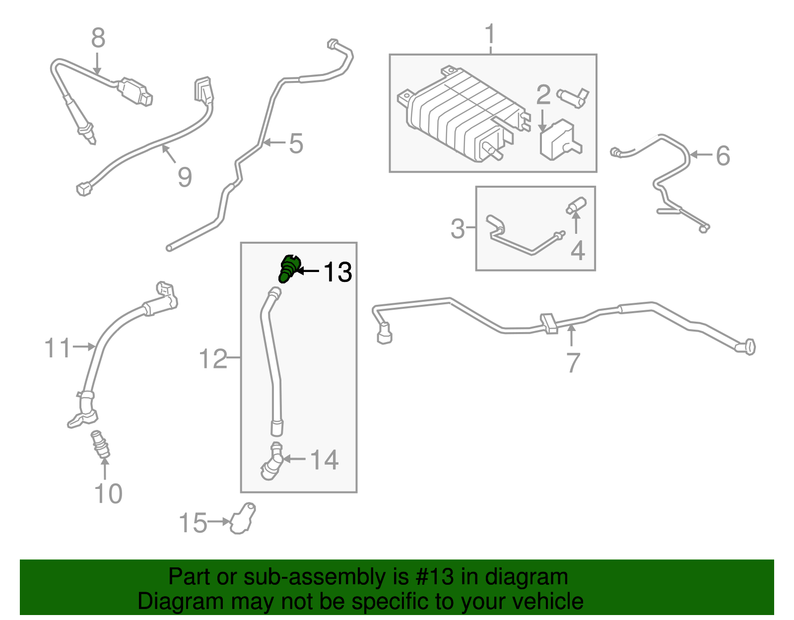 Genuine OEM Ford Part - PCV Tube Connector 7T4Z-9E499-D | Genuine OEM ...
